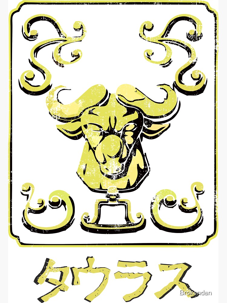 "Taurus Gold Cloth" Magnet by Brokendan | Redbubble