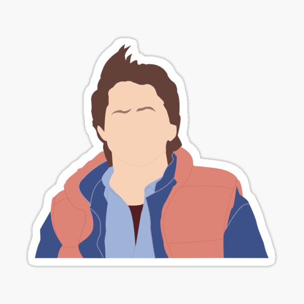 "Back to the Future McFly" Sticker for Sale by cdaig13 | Redbubble