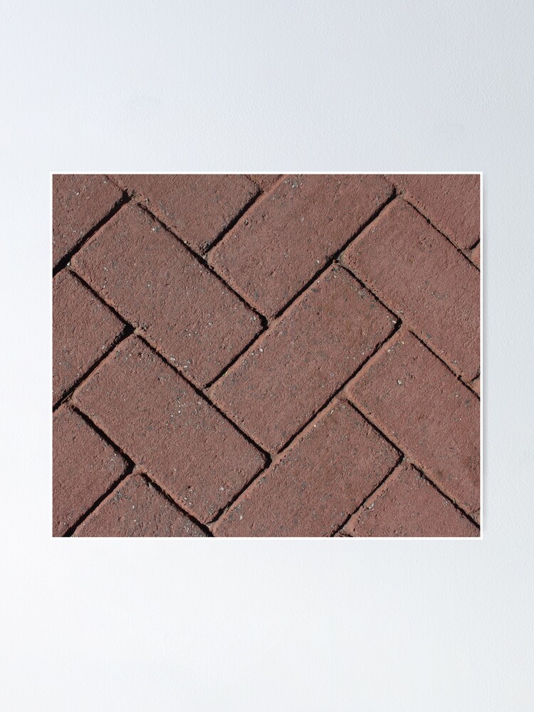 "Diagonal Bricks" Poster by LOGANMCCARTHY | Redbubble