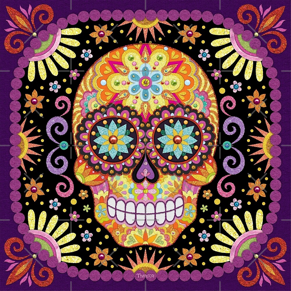 "Sugar Skull Art by Thaneeya McArdle - Viva" by Thaneeya McArdle ...