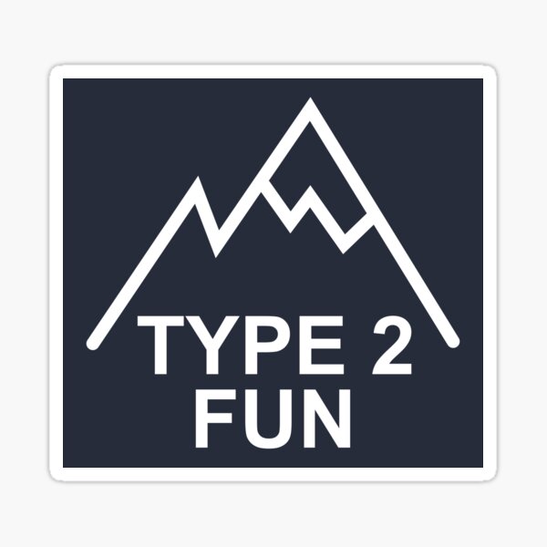 "Type 2 Fun" Sticker for Sale by esskay | Redbubble