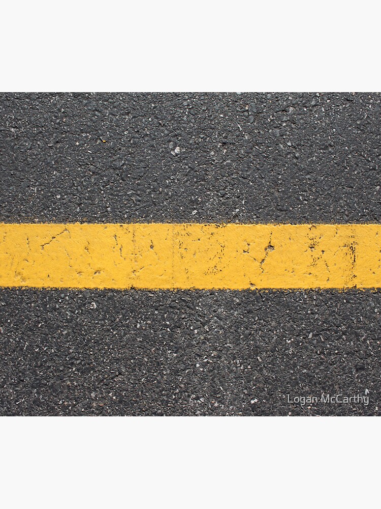 "Horizontal Yellow Line" Sticker for Sale by LOGANMCCARTHY | Redbubble
