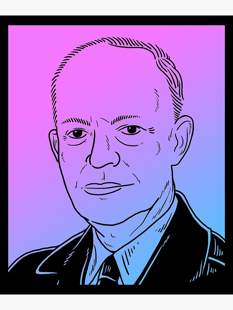 "Dwight Eisenhower Vaporwave Pastel Goth Aesthetic" Photographic Print ...