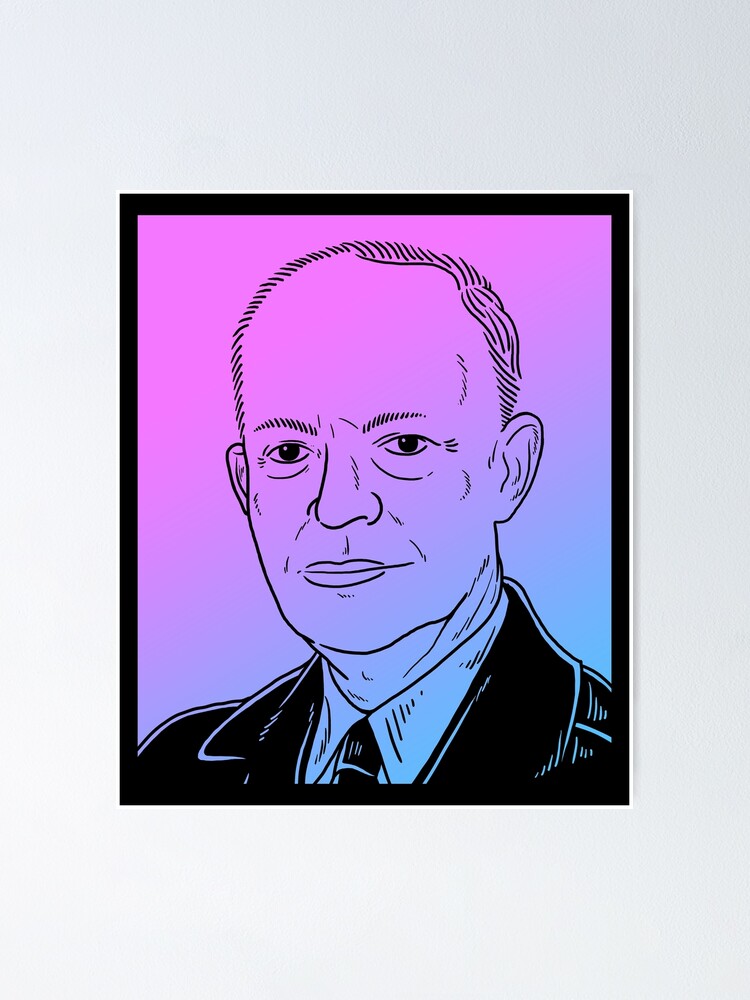 "Dwight Eisenhower Vaporwave Pastel Goth Aesthetic" Poster for Sale by ...
