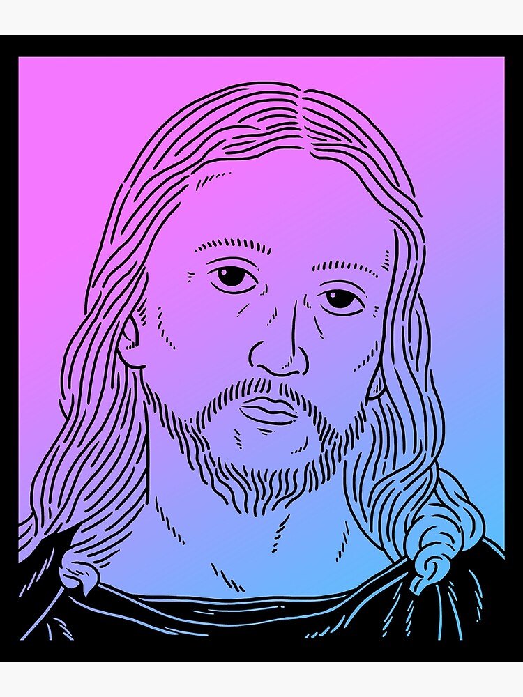 "Jesus Christ Vaporwave Pastel Goth Aesthetic" Poster by ...