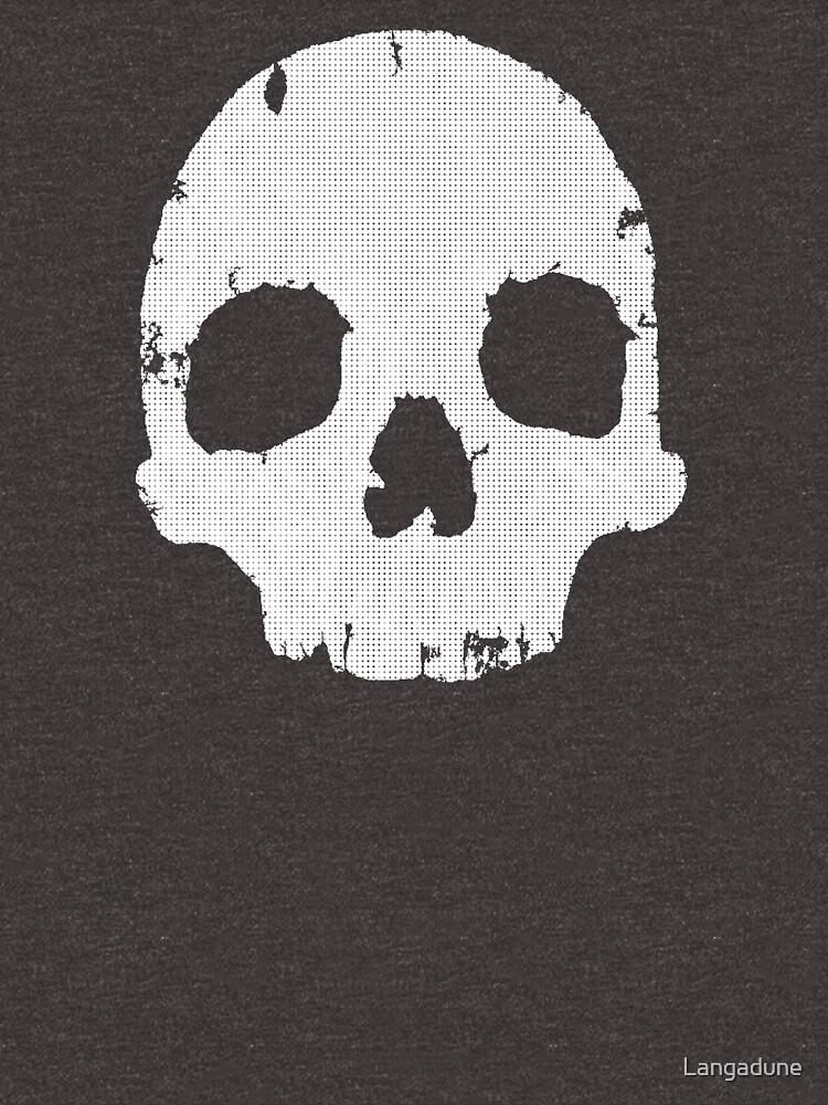 "Dot Matrix Skull" T-shirt for Sale by Langadune | Redbubble | skull t ...