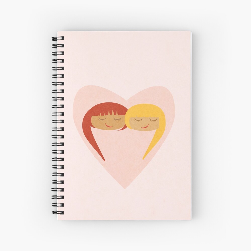 "Lil Girlies - Two More Sisters" Spiral Notebook for Sale by KRPace ...