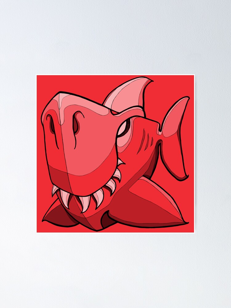 "Shark - Cherry Tomato Red" Poster by bignose1977 | Redbubble