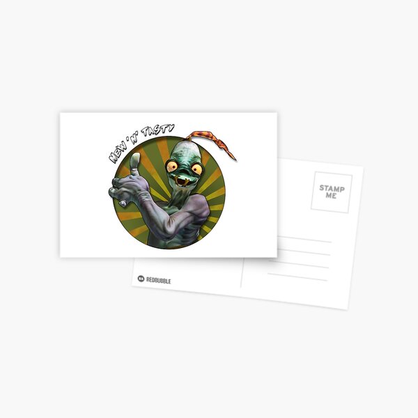 "New 'N' Tasty - Abes Exoddus - Oddworld" Postkarte von Chiposaurus ...