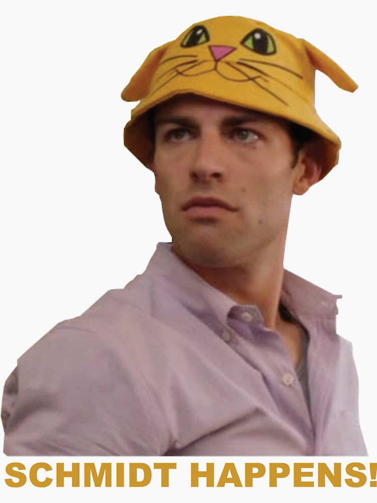 "Schmidt Happens" Sticker for Sale by maddiegirl | Redbubble