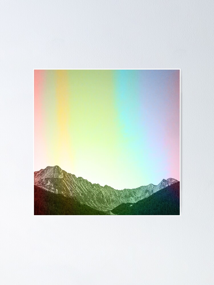 "Rainbow Ridge Snow Capped Mountain Range // Picture of Rainbow Colors ...