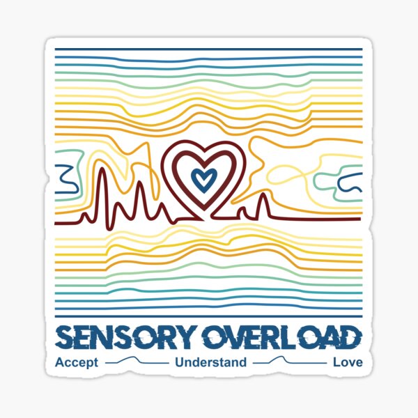 "Autism Awareness Design - Sensory overload" Sticker for Sale by ...