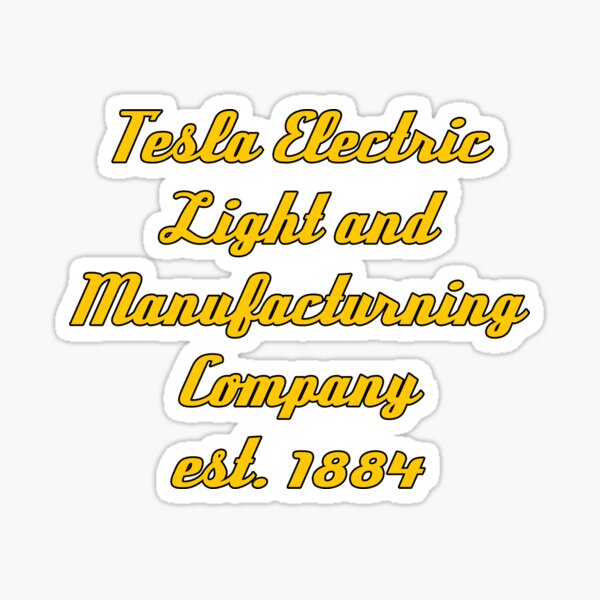 "Electric Light and Manufacturing Company" Sticker for Sale by untagged ...