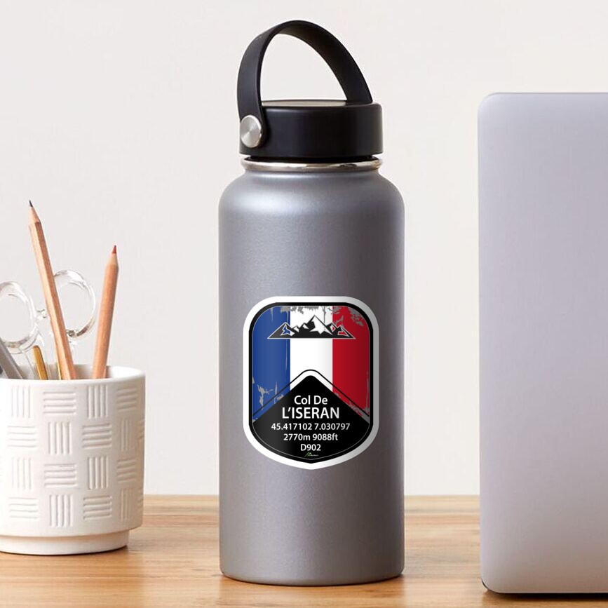 "Col de l'Iseran Motorcycle T-Shirt & Sticker - Route des Grandes Alpes ...