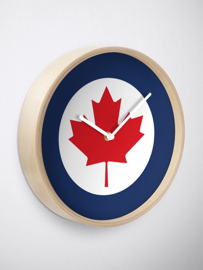 "RCAF Canadian Airforce" Clock for Sale by MandWthings | Redbubble