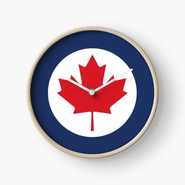 "RCAF Canadian Airforce" Clock for Sale by MandWthings | Redbubble