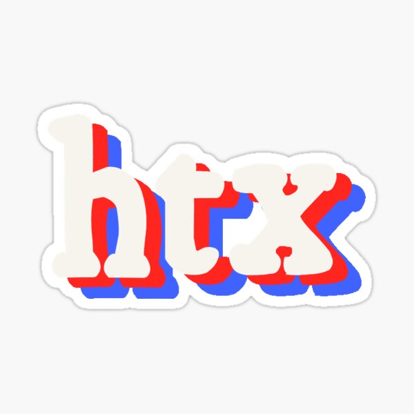 "htx" Sticker by smallsie | Redbubble
