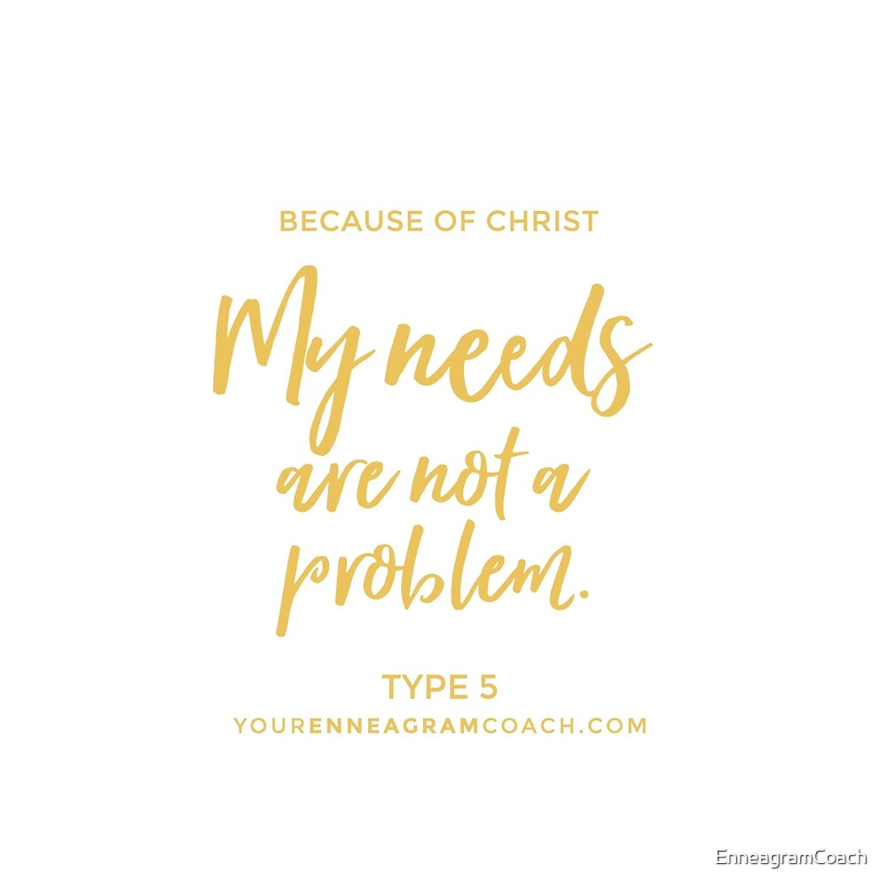 "Enneagram Type 5 - Core Longing" by EnneagramCoach | Redbubble