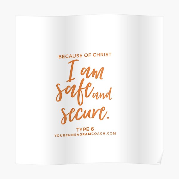 "Enneagram Type 6 - Core Longing" Poster by EnneagramCoach | Redbubble