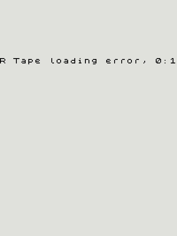 "R Tape Loading Error - ZX Spectrum" T-shirt for Sale by shoreyjr ...