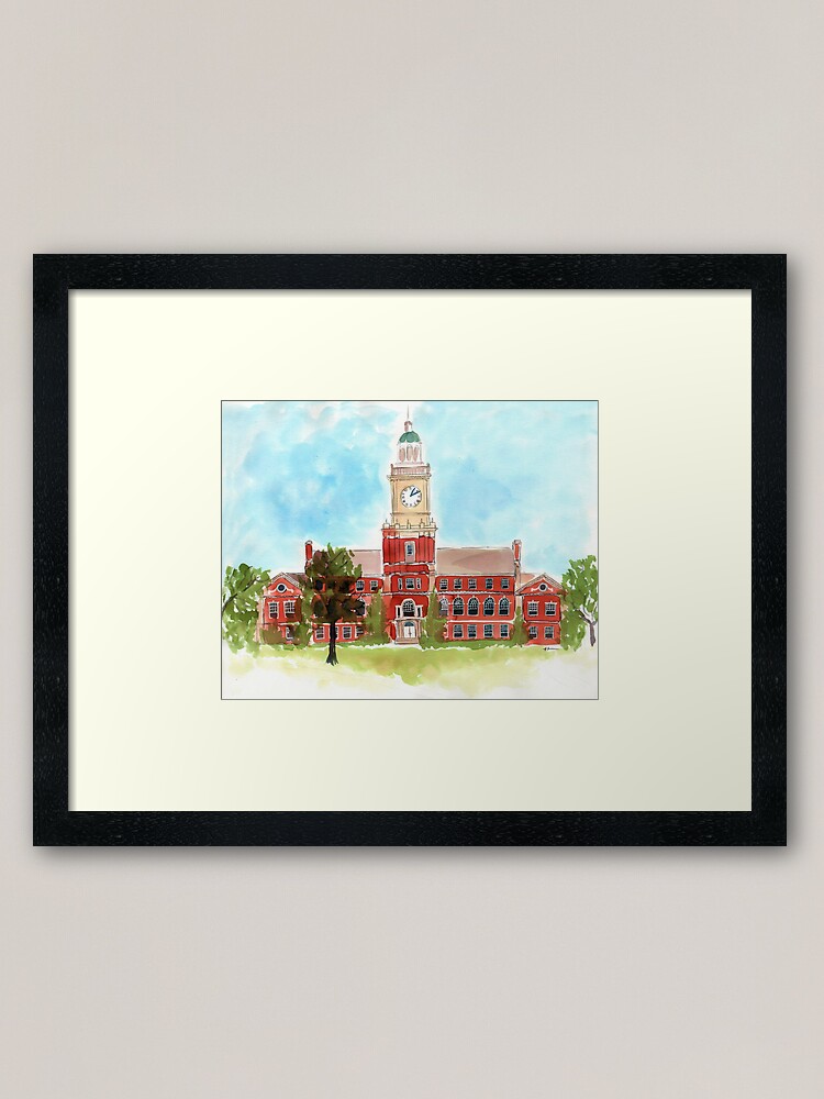 "Howard University - Founders Library" Framed Art Print for Sale by ...