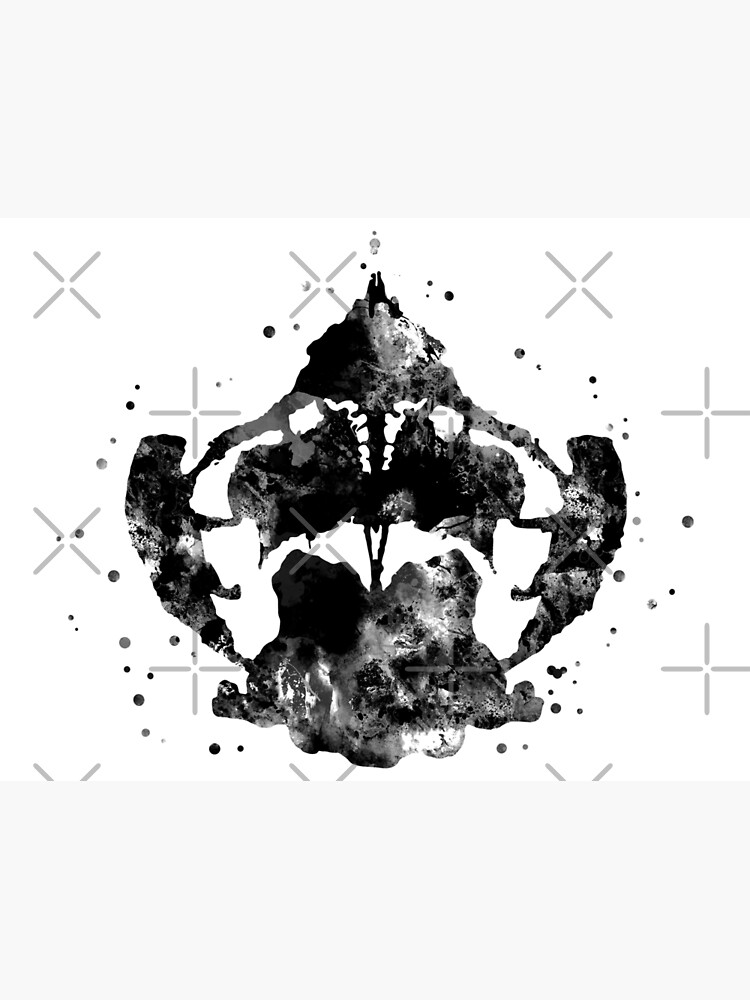 "Rorschach, watercolor Rorschach, card 8" Art Print for Sale by ...