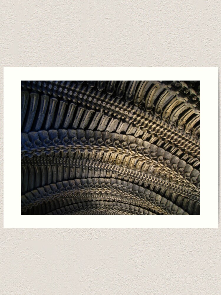 "H R Giger Bar Ceiling. Gruyeres, Switzerland" Art Print by ...