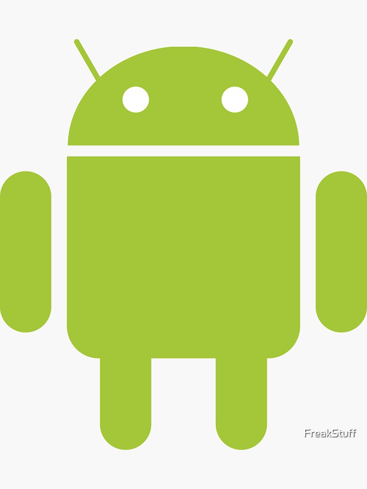 "Android logo" Sticker for Sale by FreakStuff | Redbubble