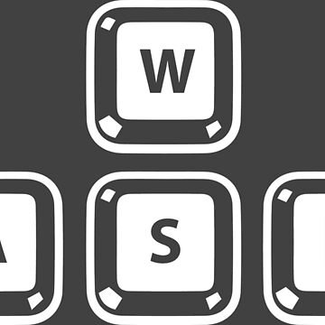 "WASD" Sticker for Sale by JPN4Design | Redbubble