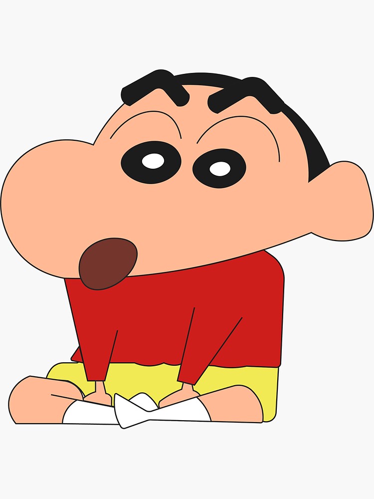 "Shin chan sitting" Sticker for Sale by clemthenerd | Redbubble