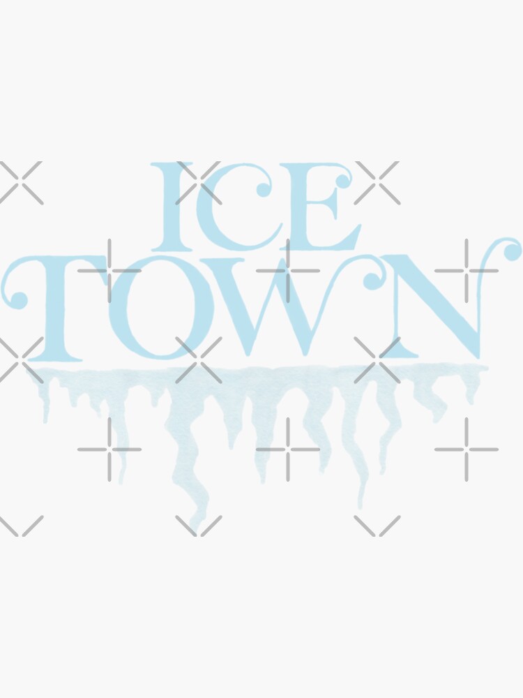 "Ice Town " Sticker for Sale by ekagj98 | Redbubble