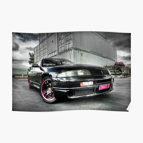 "Nissan Skyline R33" Poster by Nortographics | Redbubble
