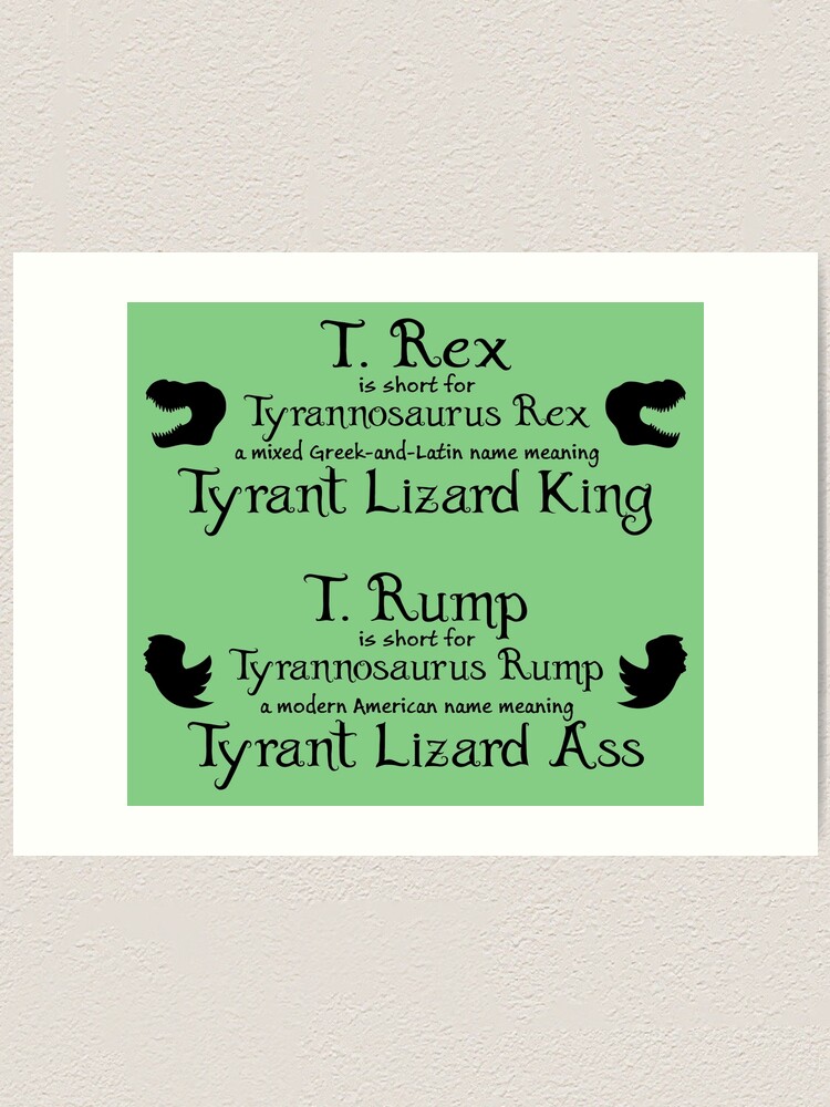 "T. Rump" Art Print by Thogek | Redbubble