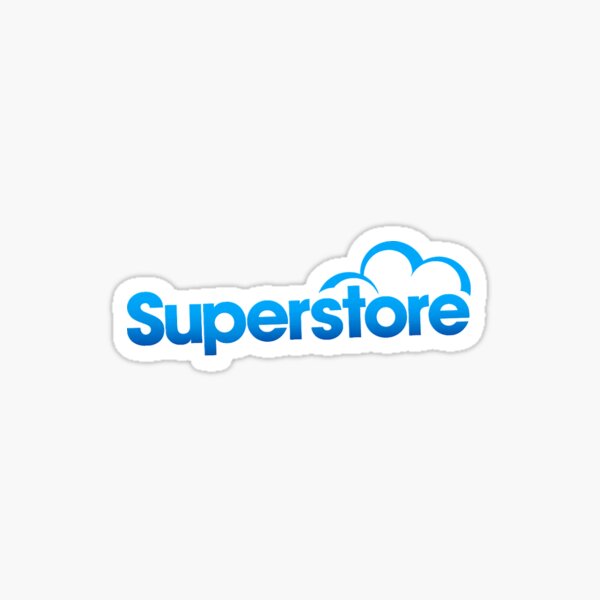 "superstore logo" Sticker for Sale by elynorkoh | Redbubble