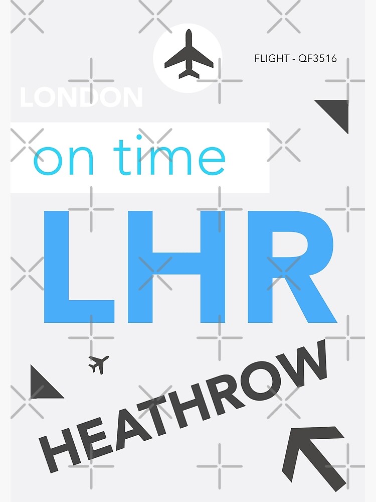 "London LHR " Poster by Aviators | Redbubble