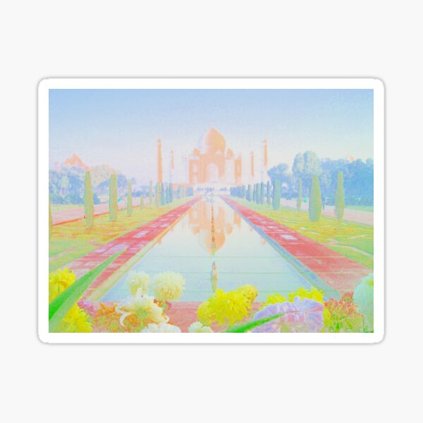 "The Taj Mahal" Sticker by MelissasMerch | Redbubble