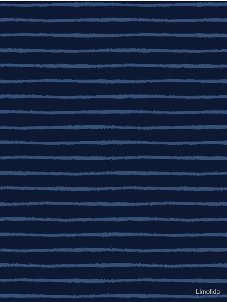 "Hand Drawn Stripes Pattern Indigo Blue Grunge" T-shirt for Sale by ...