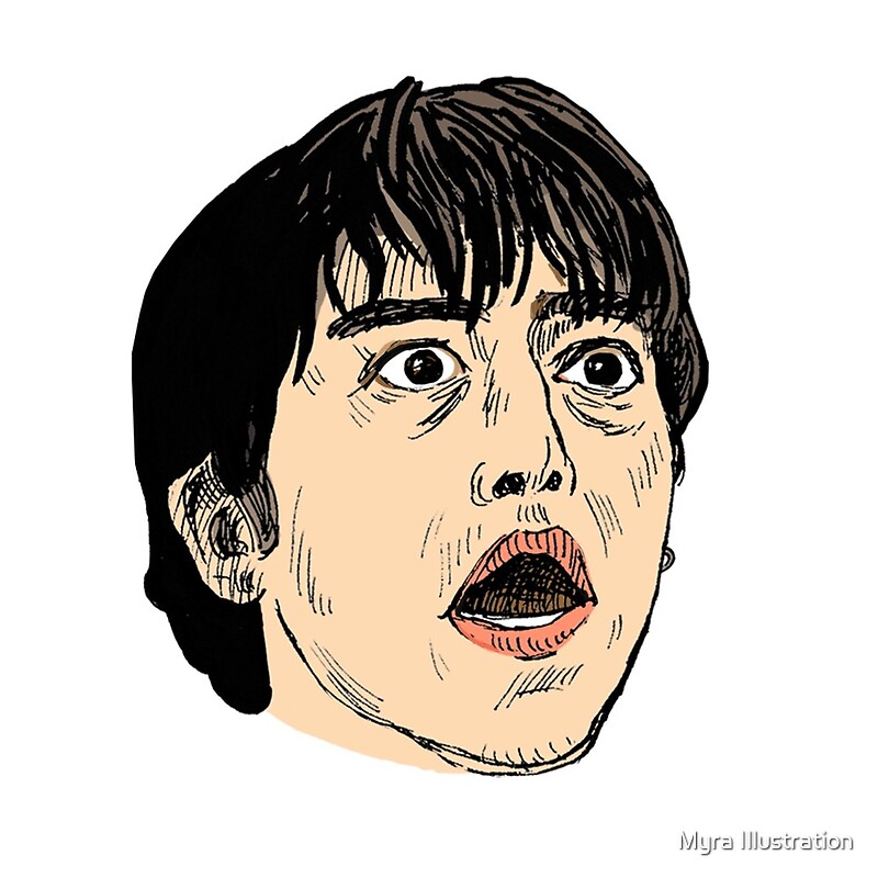"Joji Face Portrait Original Drawing Filthy Frank Sticker Pink Guy" by ...