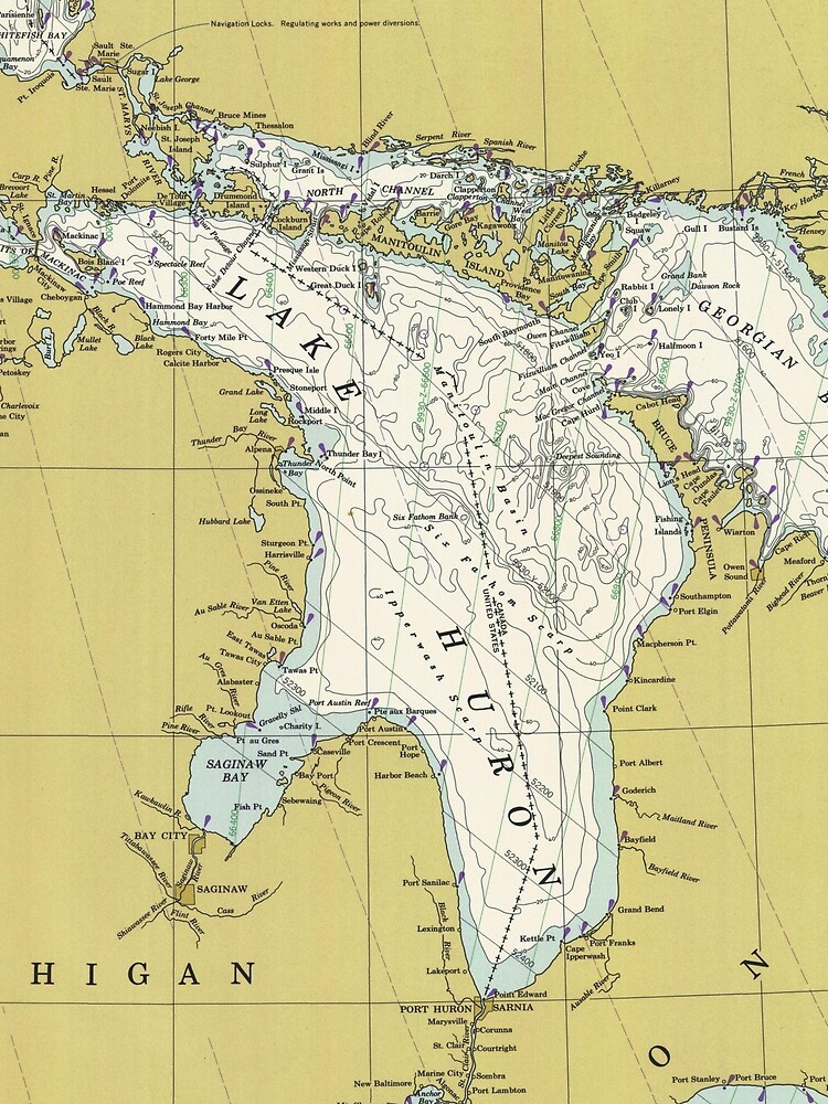 Norhern Lake Huron Map