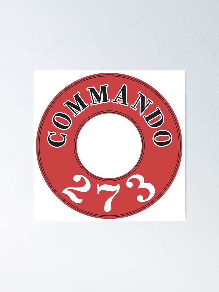 "273 Commando - Engine Label" Poster for Sale by jepegdesign | Redbubble
