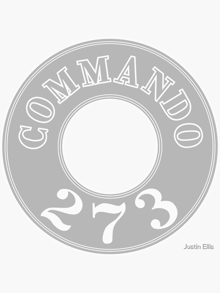"273 Commando - Engine Label (Soft)" Sticker for Sale by jepegdesign ...