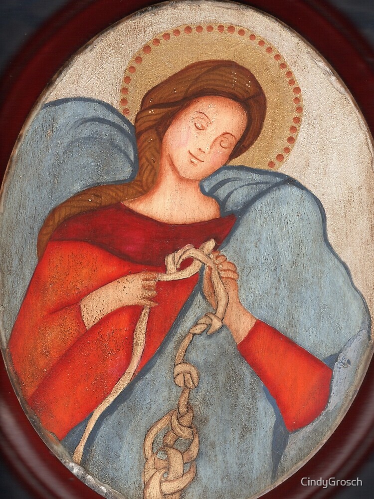 Mary, Undoer Of Knots, Untier Of Knots, Acrylic On Wood Premium Matte ...