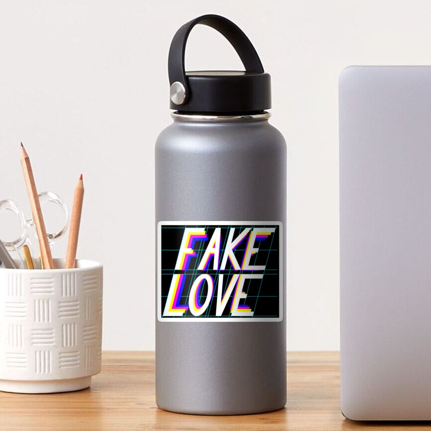 "I got fake people showing fake love to me." Sticker by slightlydecent ...