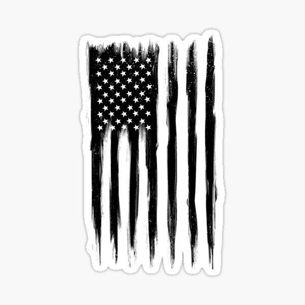 "Black American Flag" Sticker for Sale by barmalisiRTB | Redbubble