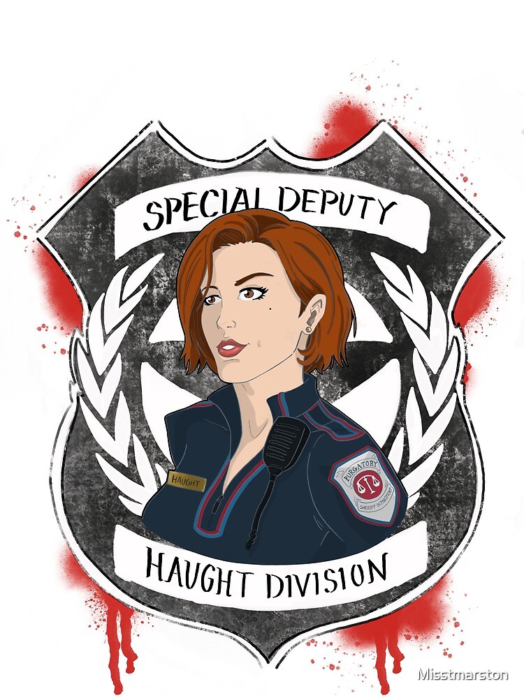 "Officer Haught Badge " Art Print by Misstmarston | Redbubble