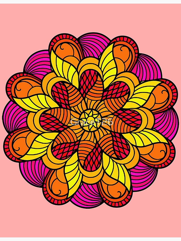 "Mandala 15" Poster by GraceT26 | Redbubble