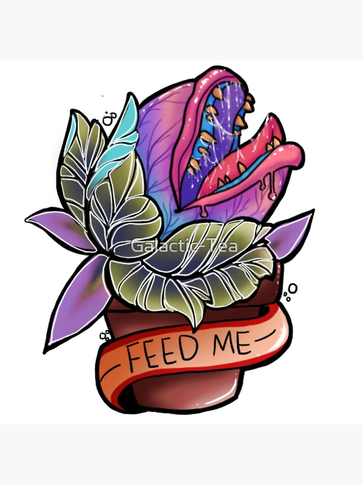"Feed me!" Poster for Sale by Galactic-Tea | Redbubble