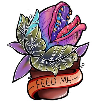 "Feed me!" Poster for Sale by Galactic-Tea | Redbubble