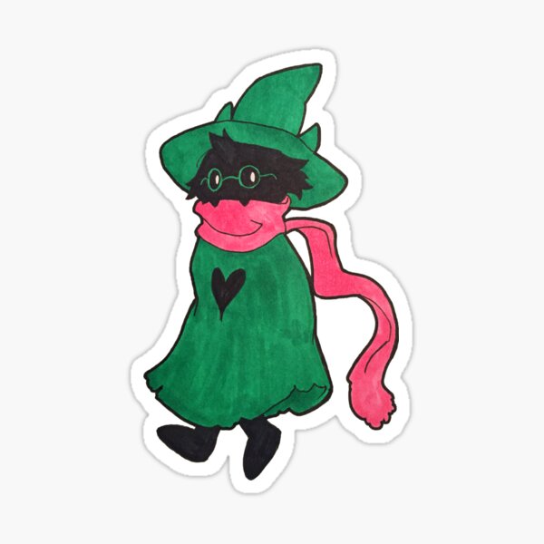 "Ralsei" Sticker by TeirraMisaki | Redbubble