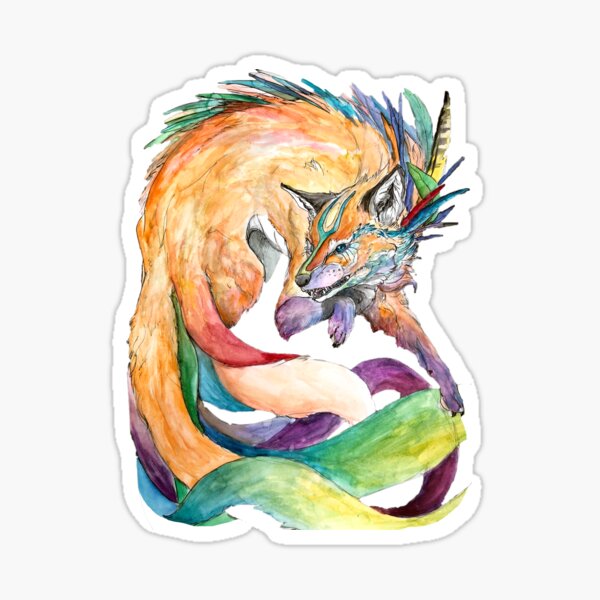Nine Tailed Fox Stickers | Redbubble